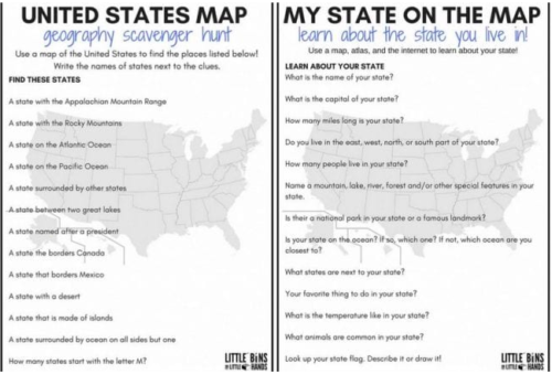 Geography Scavenger Hunt – BOOST Cafe