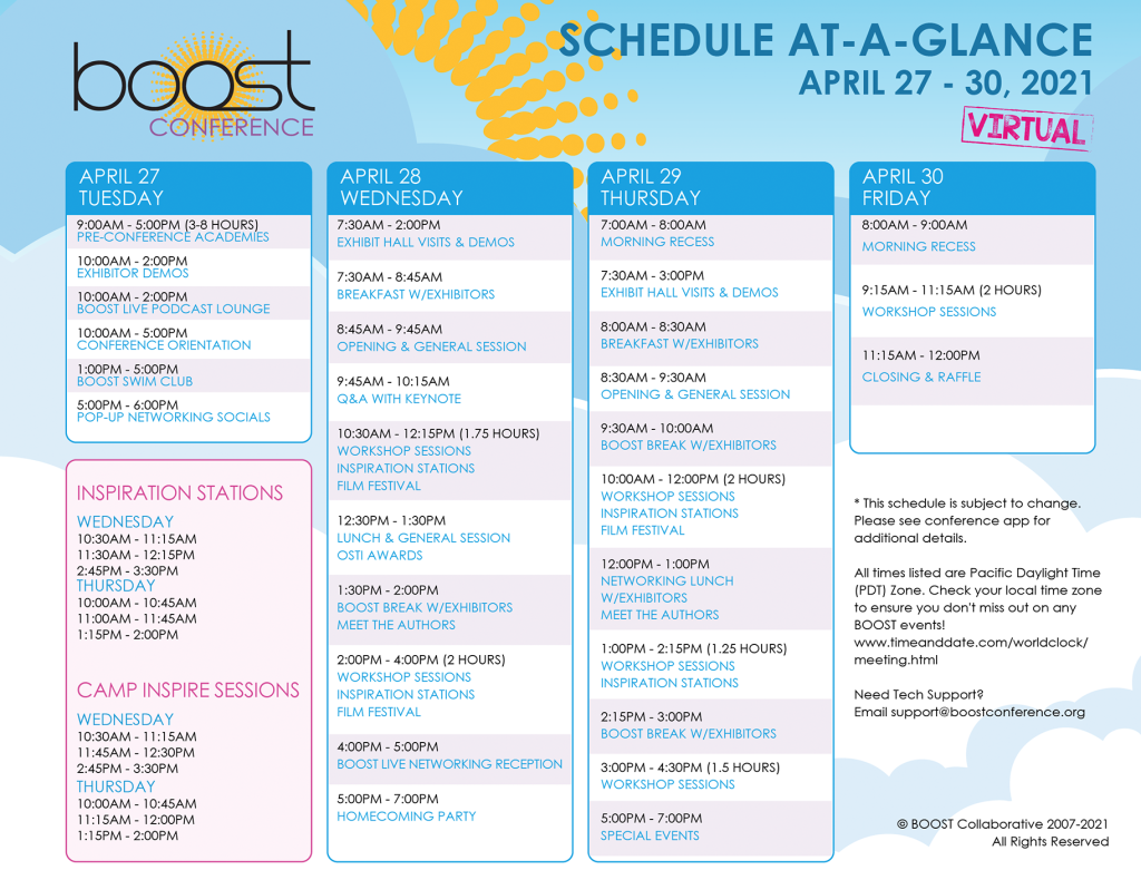 You're invited to the 2021 Virtual BOOST Conference - BOOST Cafe